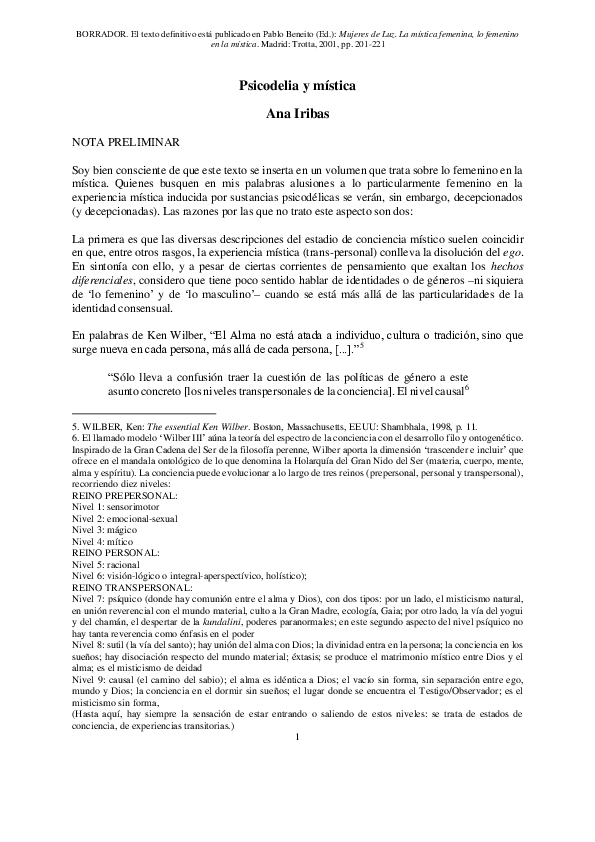 (PDF) Psicodelia y mística (book chapter)