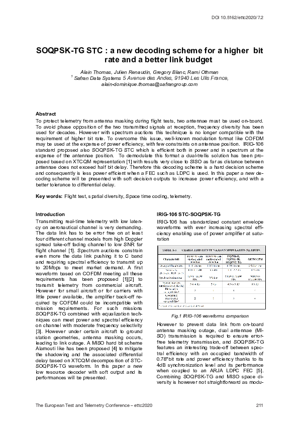 (PDF) SOQPSK-TG STC : a new decoding scheme for a higher bit rate and a ...