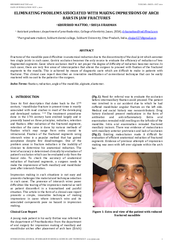 (PDF) Eliminating problems associated with making impressions of arch ...