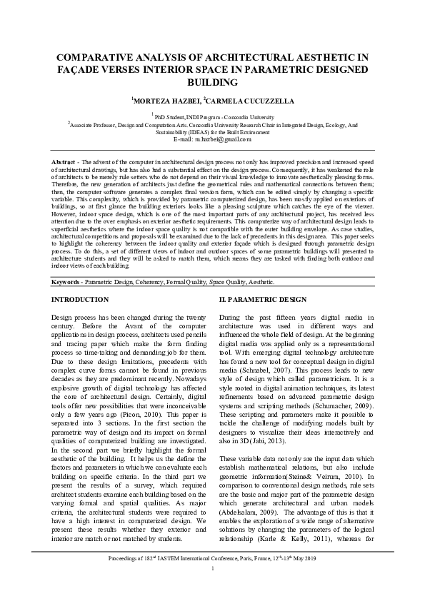 (PDF) Comparative Analysis of Architectural Aesthetic in Façade Verses ...