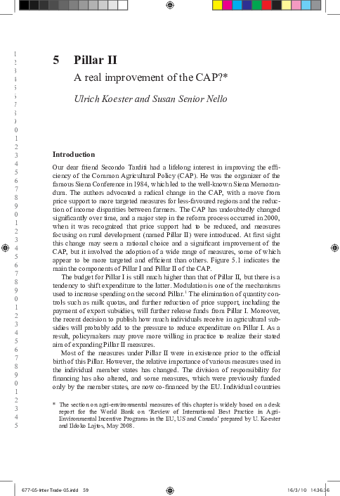 (PDF) Pillar II: A real improvement of the CAP?