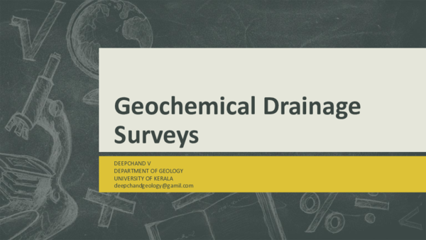 (PDF) Geochemical Drainage Surveys