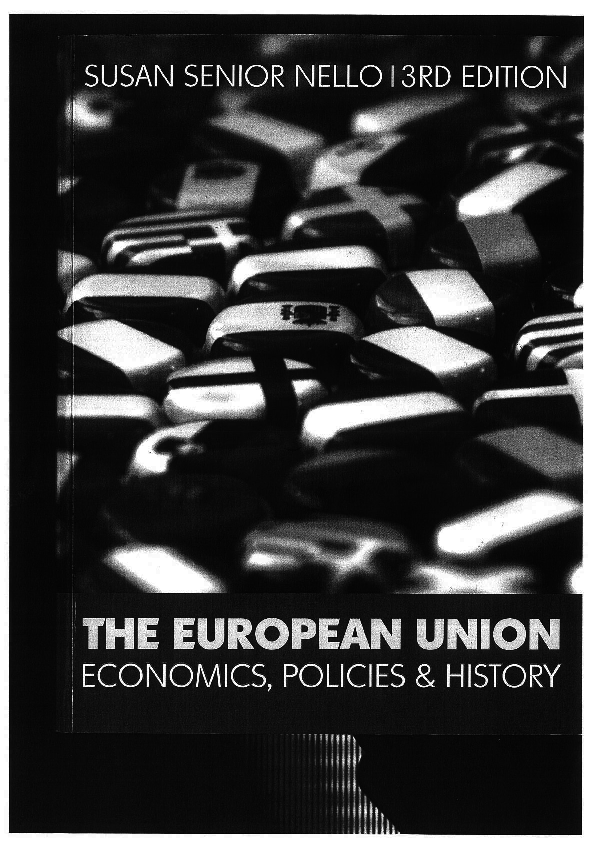 (PDF) The European Union: Economics, Policies and History,