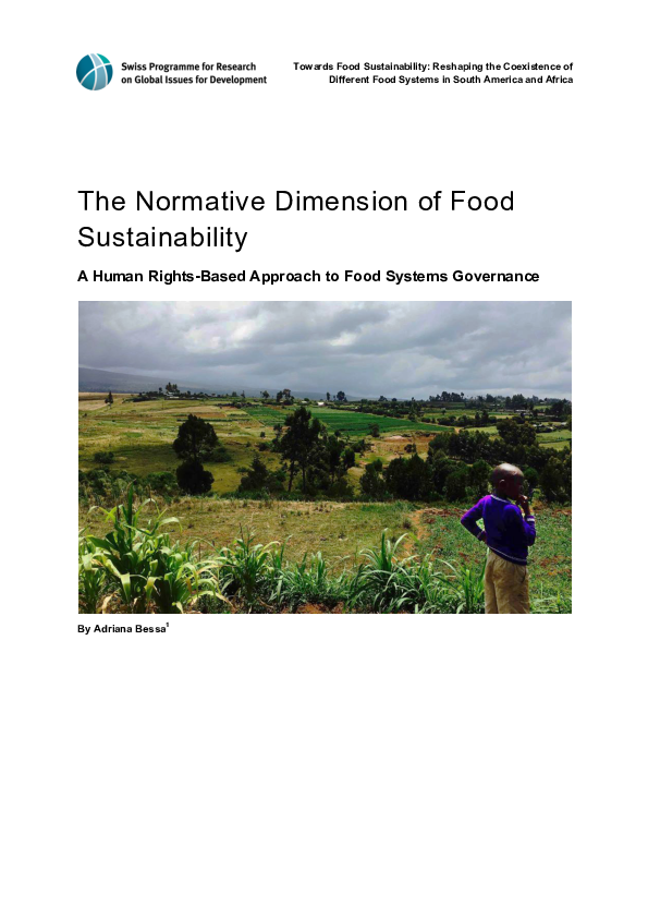 (PDF) The Normative Dimension of Food Sustainability A Human Rights ...