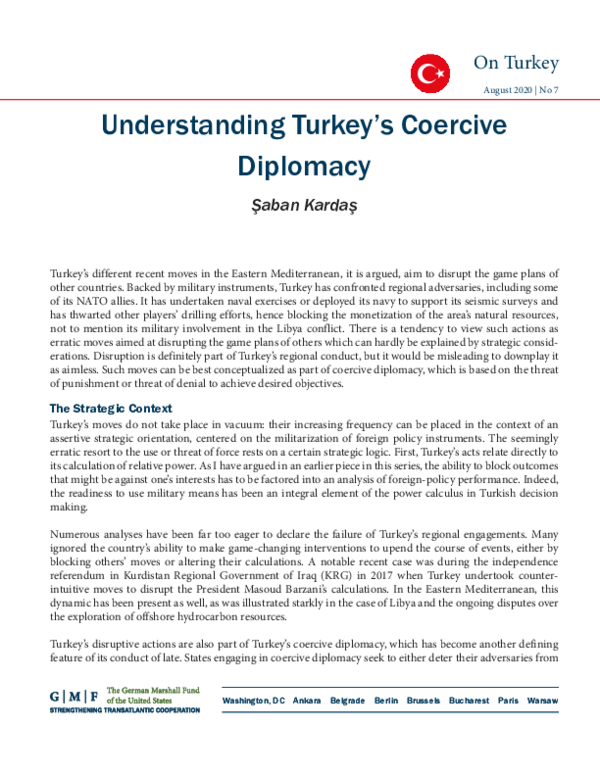 (PDF) Understanding Turkey's Coercive Diplomacy
