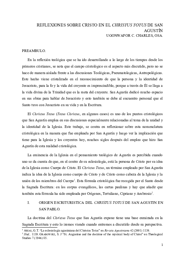 (DOC) McCharles Chukwuebuka Reflexiones sobre El Christus Totus de san ...