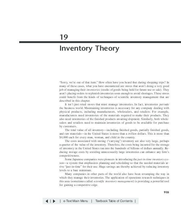 (PDF) 9 Inventory Theory