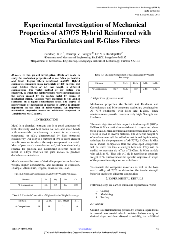(PDF) The effect of reinforcements on mechanical properties of A7005 ...