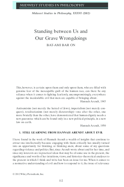 (PDF) STANDING BETWEEN US AND OUR GRAVE WRONGDOINGS
