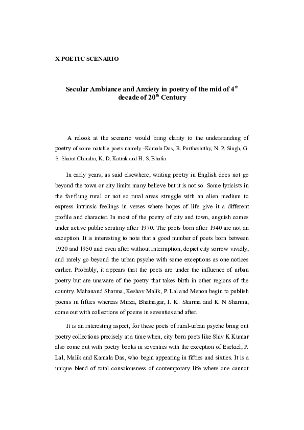 (DOC) Secular Ambiance and Anxiety in poetry of the mid of 4 th decade ...