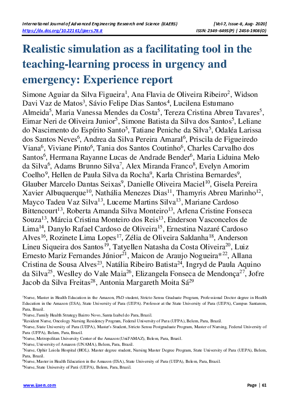 (PDF) Realistic simulation as a facilitating tool in the teaching ...