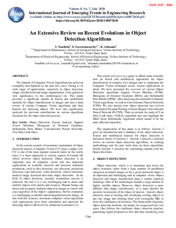 PDF An Extensive Review On Recent Evolutions In Object Detection pdf-an-extensive-review-on-recent-evolutions-in-object-detection