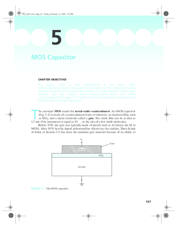 (PDF) 5 MOS Capacitor CHAPTER OBJECTIVES