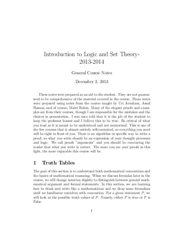 Pdf Introduction To Logic And Set Theory