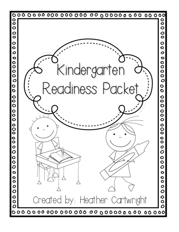 (PDF) Kindergarten Readiness Packet
