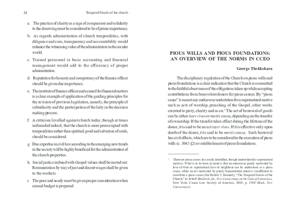 (PDF) PIOUS WILLS AND PIOUS FOUNDATIONS: AN OVERVIEW OF THE NORMS IN CCEO