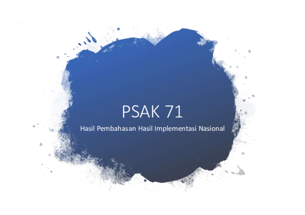 (PDF) PSAK 71 Hasil Pembahasan Hasil Implementasi Nasional