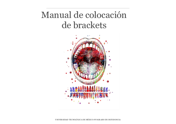 (PDF) Manual de colocacion de brackets