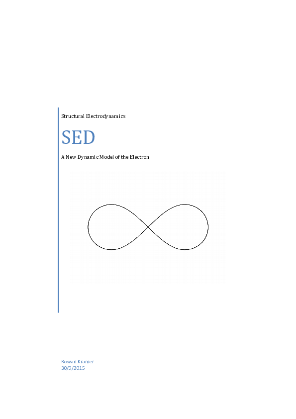 (DOC) Structural Electrodynamics SED A New Dynamic Model of the Electron