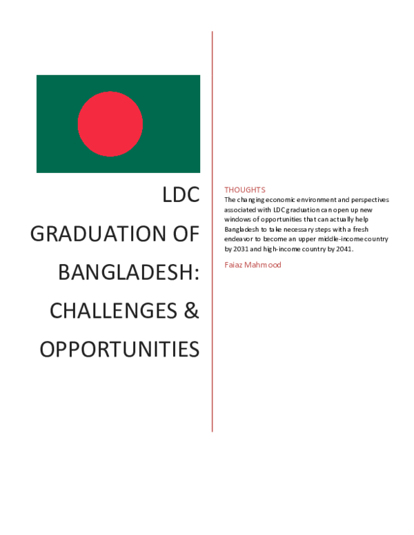 (PDF) LDC Graduation of Bangladesh- Challenges & Opportunities.pdf