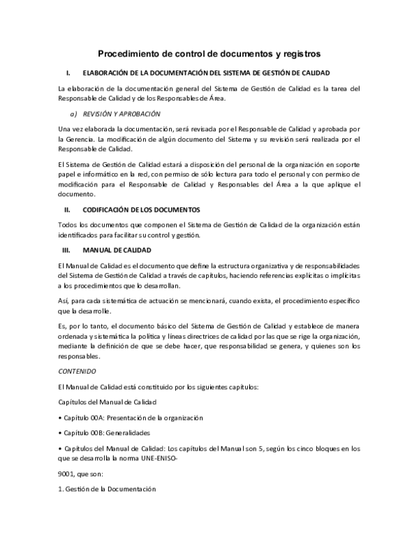 (DOC) Procedimiento de control de documentos y registros