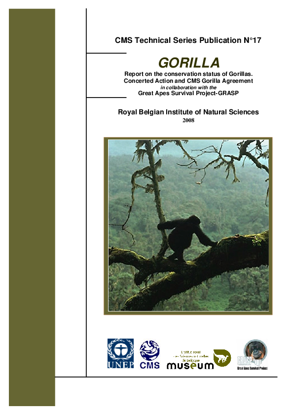 (PDF) GORILLA Report on the conservation status of Gorillas. Concerted ...