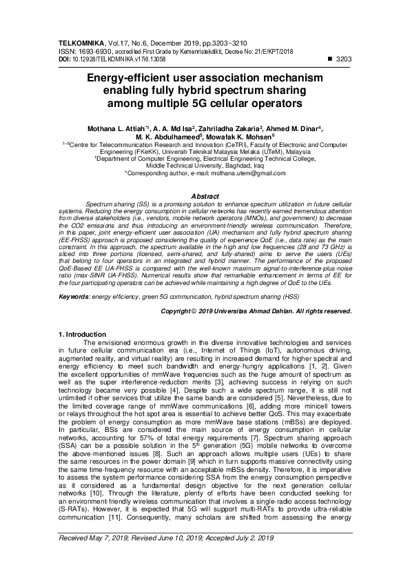 (PDF) Energy-efficient user association mechanism enabling fully hybrid spectrum sharing among ...