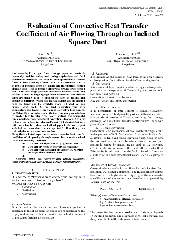 (PDF) A Comparison of Correlations for Heat Transfer from Inclined ...