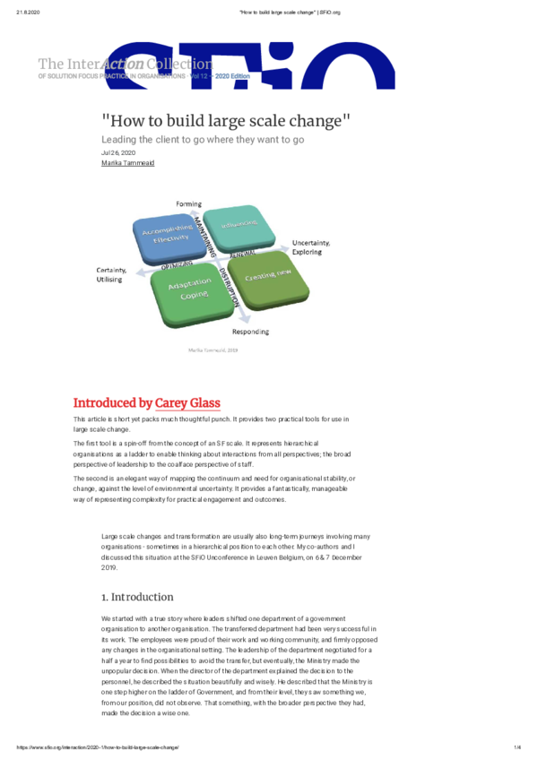 (PDF) How to build large scale change