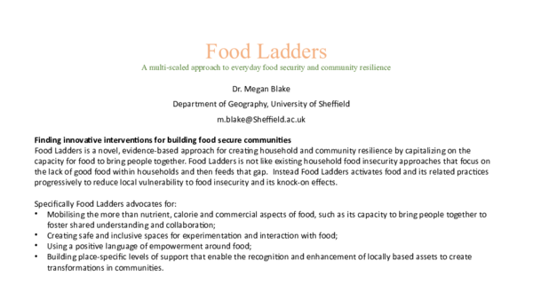 (PPT) Food Ladders elaboration