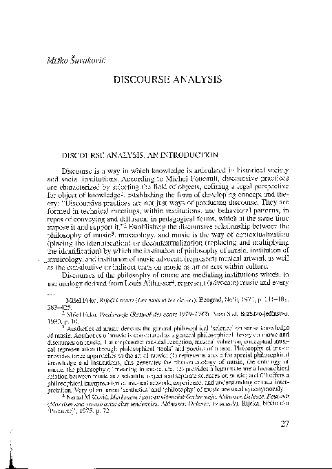 (PDF) DISCOURSE ANALYSIS