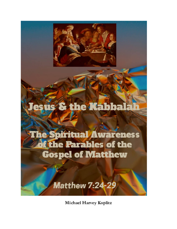 (PDF) Jesus and the Kabbalah: Spiritual Awareness of the Parable in ...