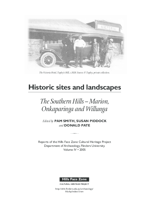(PDF) Historic Sites and Landscapes The Southern Hills -Marion ...