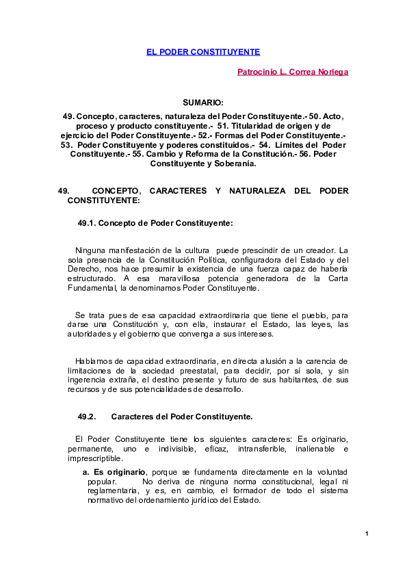 (PDF) EL PODER CONSTITUYENTE