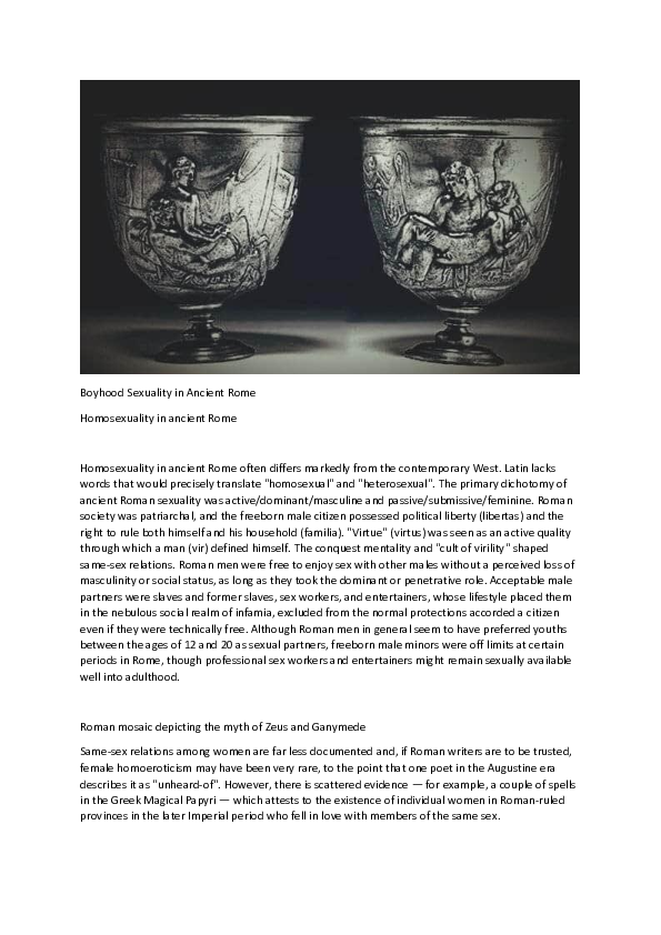 (PDF) Boyhood Sexuality in Ancient Rome