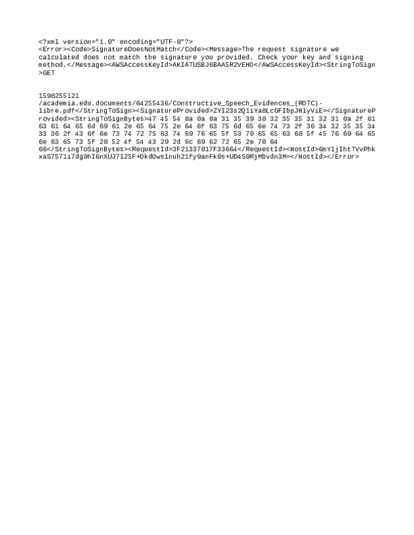 (PDF) Constructive Speech Evidences (ROTC)