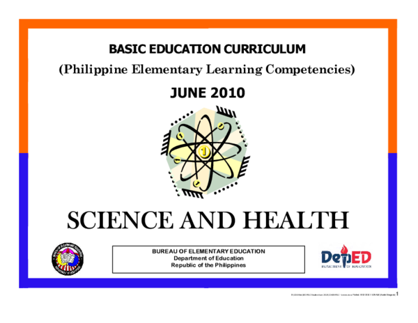 (PDF) BUREAU OF ELEMENTARY EDUCATION Department of Education Republic ...