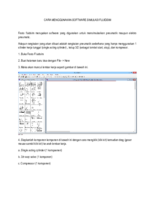 (DOC) CARA MENGGUNAKAN SOFTWARE SIMULASI FLUIDSIM