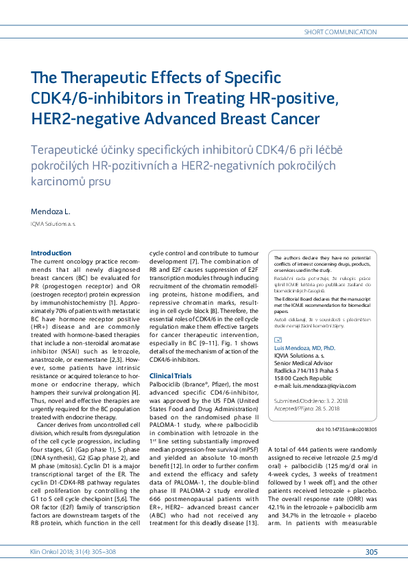 (PDF) PALOMA-3 clinical trial: is there a significant benefit in ...