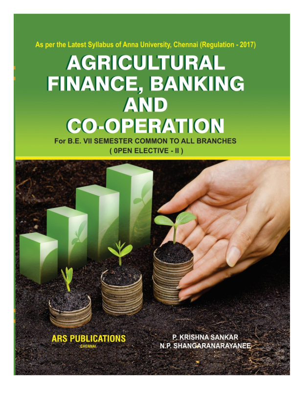 (PDF) Agricultural Finance, Banking and Cooperation