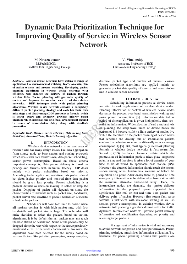 (PDF) IJERT-Dynamic Data Prioritization Technique for Improving Quality ... (PDF) IJERT-Dynamic Data Prioritization Technique for Improving Quality ...