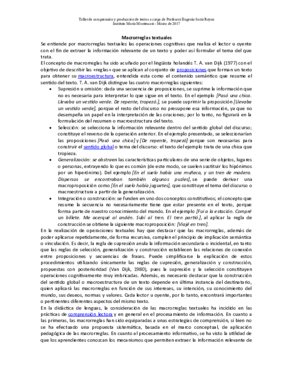 (DOC) Macrorreglas textuales taller terciario