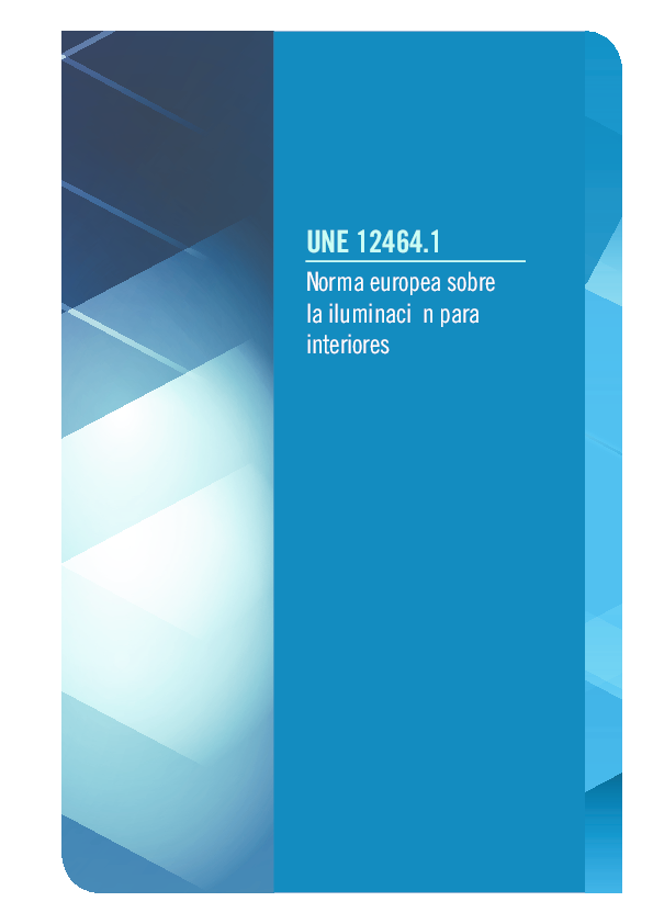 (PDF) Norma europea sobre la iluminación para interiores