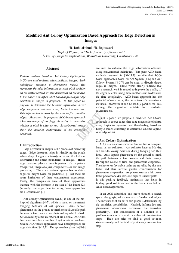 (PDF) IJERT-Modified Ant Colony Optimization Based Approach for Edge ... (PDF) IJERT-Modified Ant Colony Optimization Based Approach for Edge ...