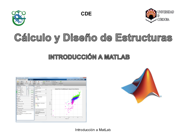 (PDF) CDE Introducción a MatLab Introducción a MatLab • Introducción ...