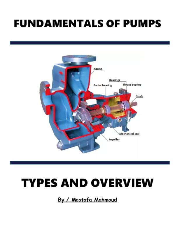 (PDF) FUNDAMENTALS OF PUMPS TYPES AND OVERVIEW