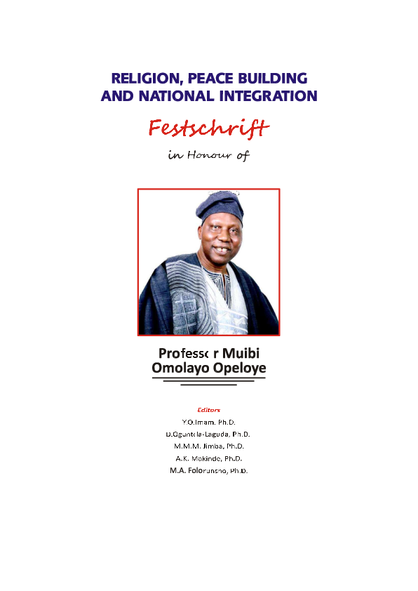 (PDF) THE PHENOMENON OF YORÙBÁ LANGUAGE IN THE PEACEFUL COEXISTENCE OF DIFFERENT RELIGIOUS ...