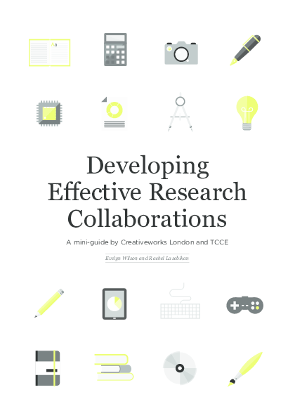 (PDF) Developing Effective Research Collaborations A mini-guide by ...
