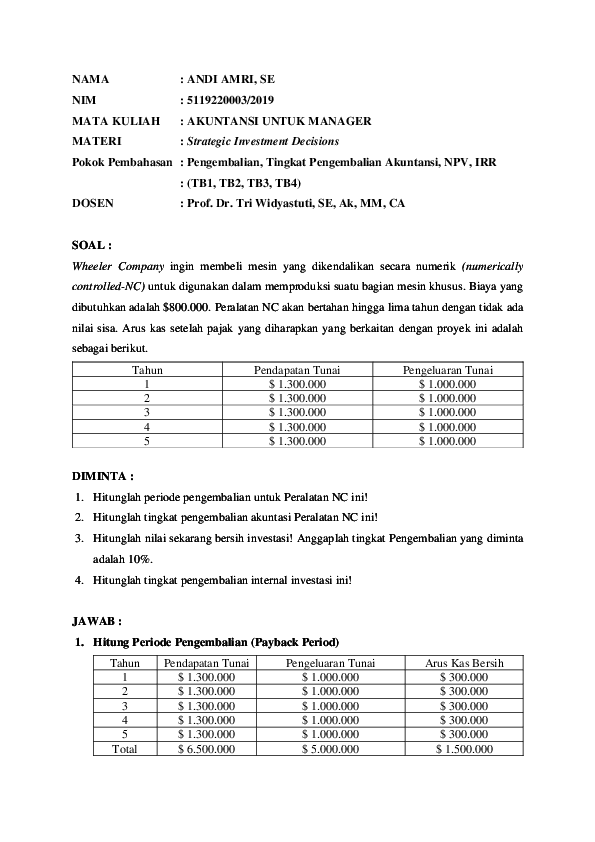 (PDF) Andi Amri Tugas Akuntasi Untuk Manager Strategic Investment Decisions