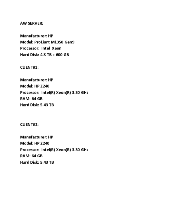 (DOC) AW SERVER
